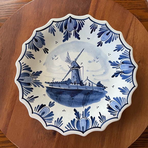 Delfts | Art | Rare Delfts Blauw Bluewhite Windmill Geometric Shaped ...